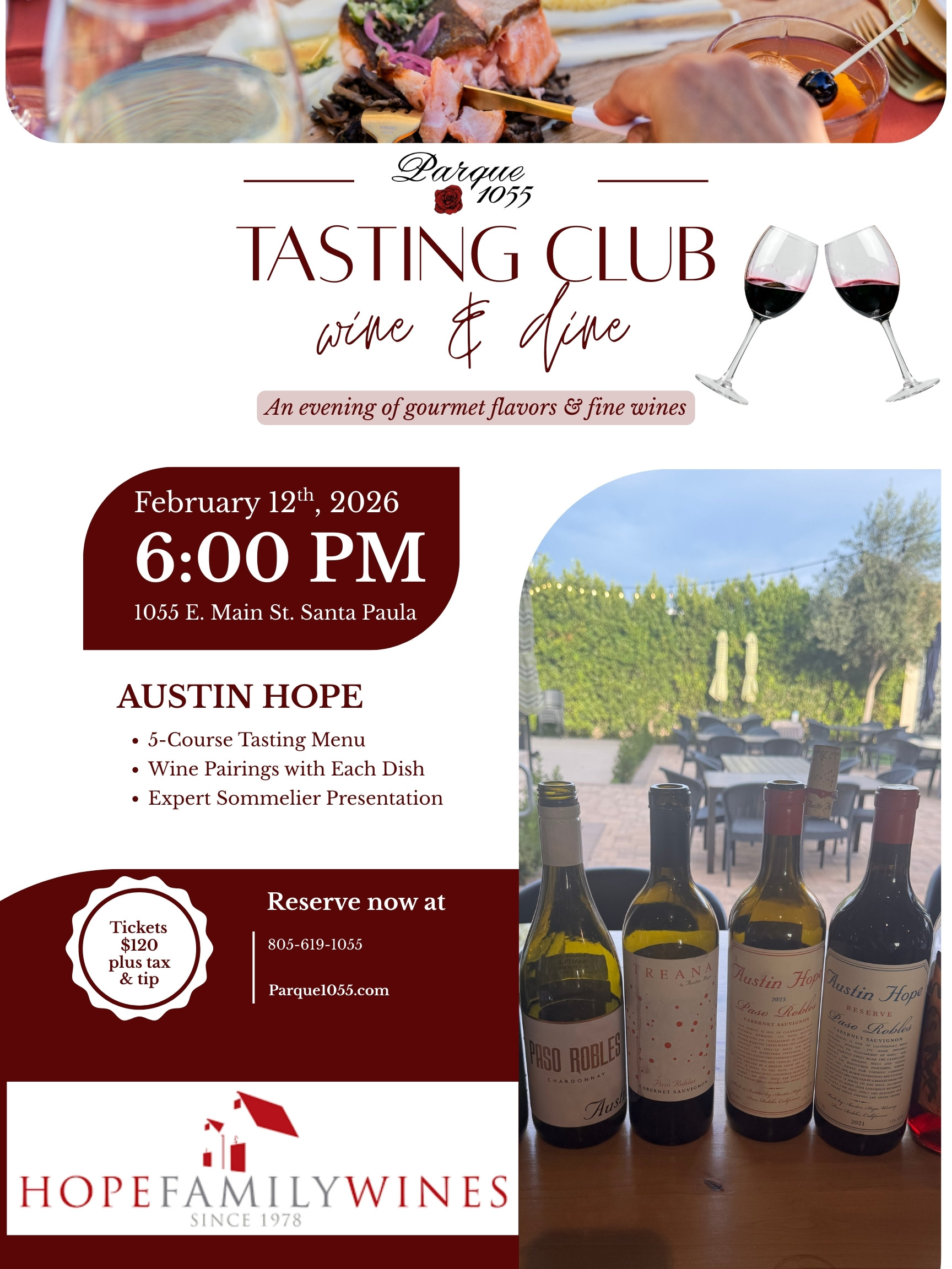 Tasting Club Wine & Dine - Parque 1055